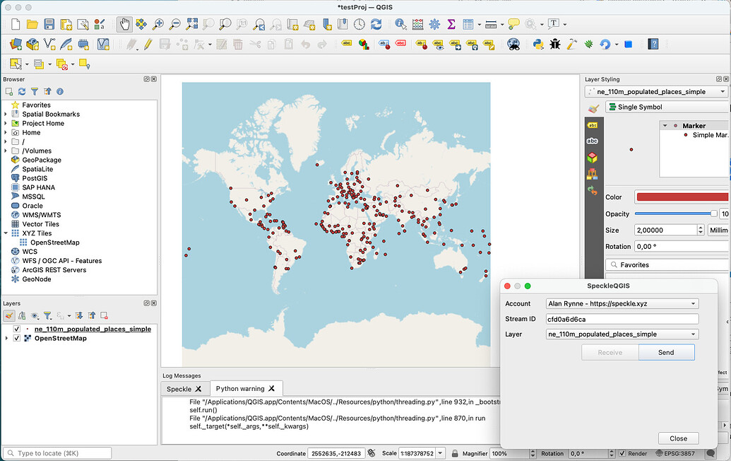 QGIS Connector WIP - Making Speckle - Speckle Community