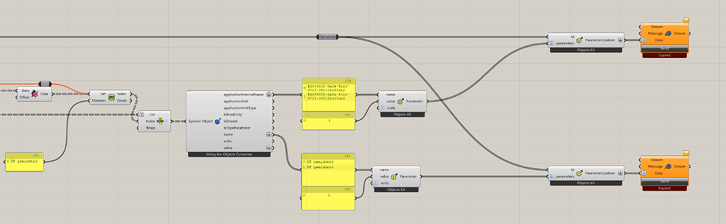 Problem Updating Parameter Values When Sending Data From Grasshopper To